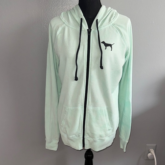Victoria's Secret | Tops | Victorias Secret Mint Green Hoodie | Poshmark